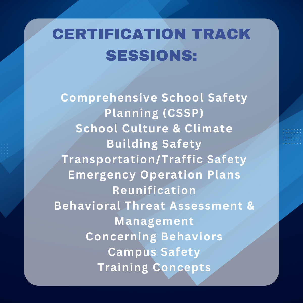 Certification – Great Lakes Association for School Safety
